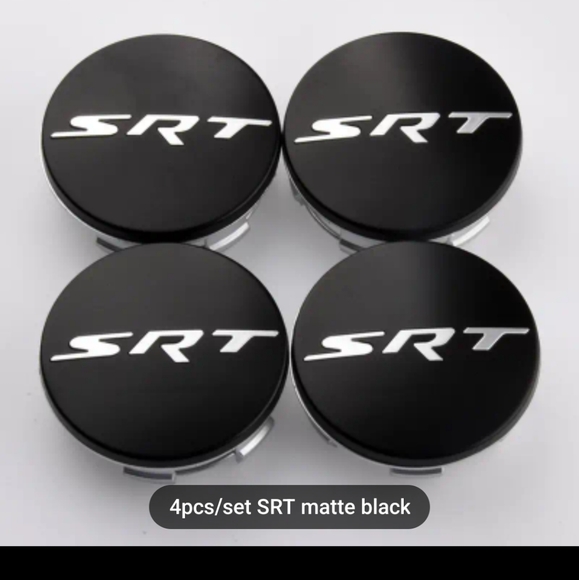 Other | Set 4 Dodge Hub Center Hell Cat Srt 63mm Wheel Caps Challenger ...